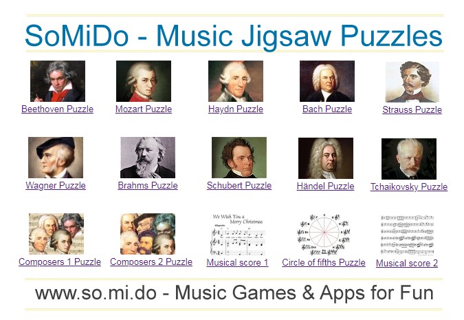 Music Jigsaw Puzzles ♫ SoMiDo Music